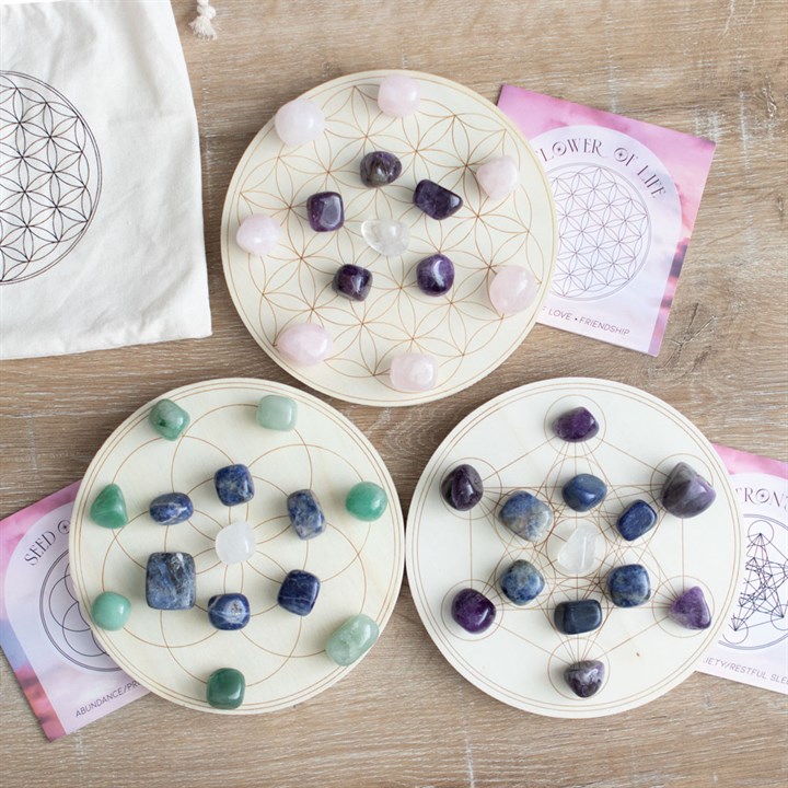 Seed of Life Crystal Grid Set - Conscious Cosmos Academy