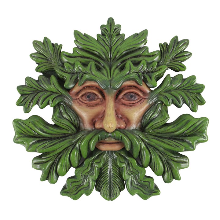 Green Man Resin Wall Plaque - Conscious Cosmos Academy